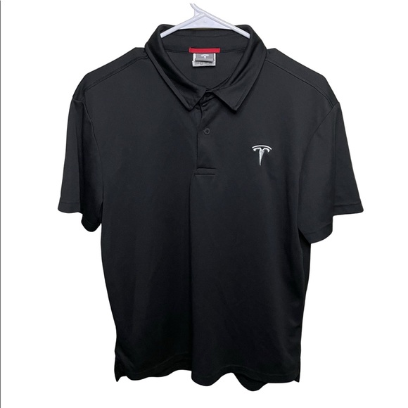 Tesla | Shirts | Official Tesla Corporate Polo Shirt Black Men Size M ...
